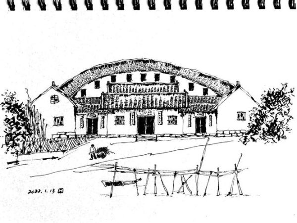 客家围屋简笔画怎么画_客家围屋简笔画步骤-第1张图片-山城妙识 客家围屋简笔画怎么画_客家围屋简笔画步骤-第1张图片-山城妙识