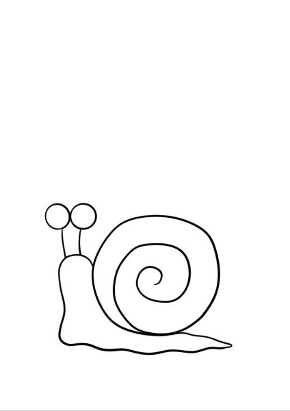 蜗牛简笔画怎么画_蜗牛图片简笔画教程-第1张图片-山城妙识