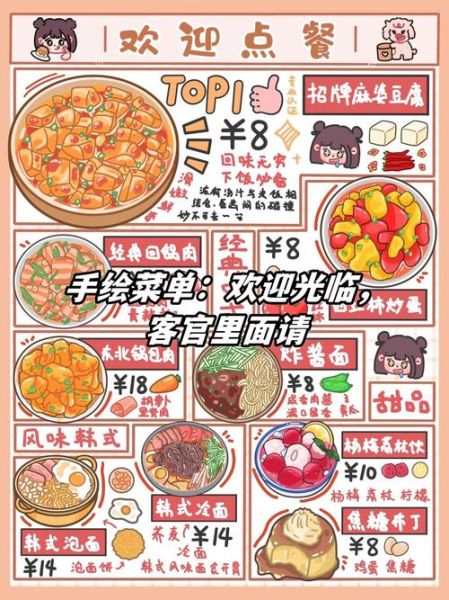 简笔画菜单怎么画_手绘菜单设计技巧-第1张图片-山城妙识