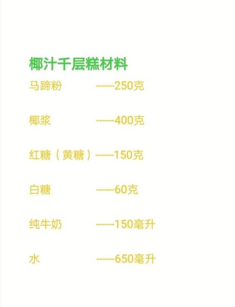 椰汁千层糕怎么做_椰汁千层糕为什么分层不清晰-第1张图片-山城妙识