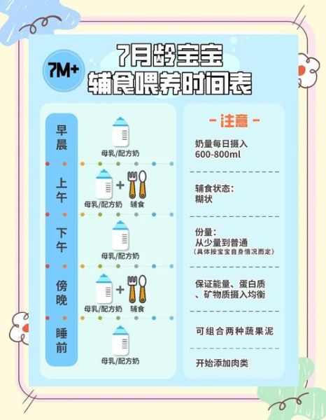 7个月宝宝辅食吃多少合适_一天吃几顿-第2张图片-山城妙识