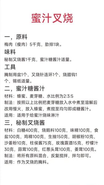 叉烧怎么腌制才入味_叉烧烤箱温度时间多少合适-第1张图片-山城妙识