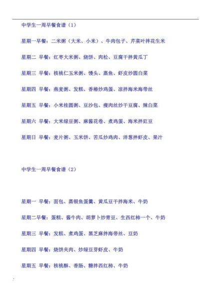 中学生早餐吃什么有营养_中学生早餐食谱推荐-第3张图片-山城妙识