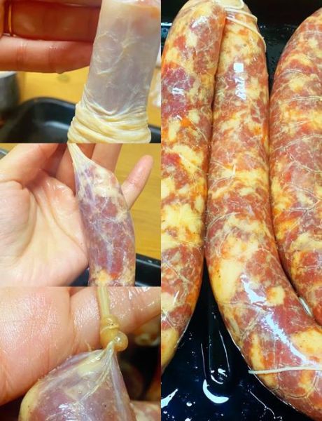 猪肉香肠配方比例_家庭自制香肠怎么做好吃-第1张图片-山城妙识