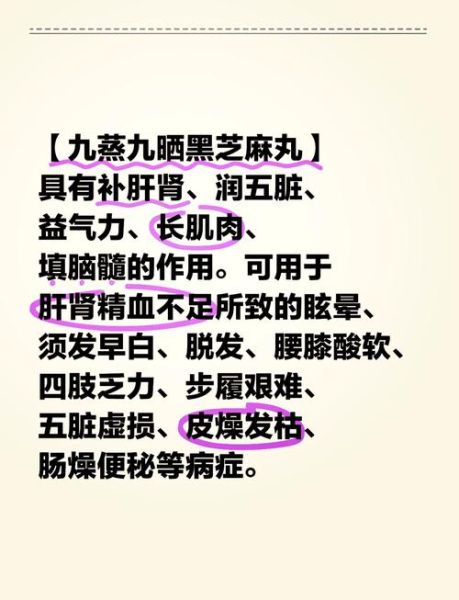 九蒸九晒黑芝麻丸的功效与作用_适合什么人吃-第1张图片-山城妙识