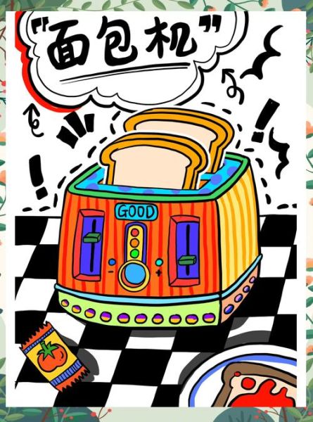 烤面包机简笔画怎么画_烤面包机卡通画法-第1张图片-山城妙识