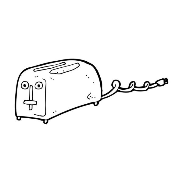 烤面包机简笔画怎么画_烤面包机卡通画法-第3张图片-山城妙识