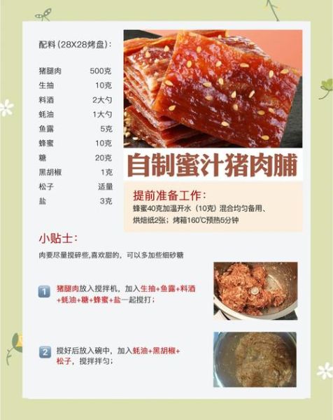猪肉脯怎么做_自制猪肉脯需要哪些材料-第3张图片-山城妙识 猪肉脯怎么做_自制猪肉脯需要哪些材料-第3张图片-山城妙识