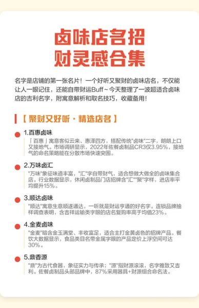 卤味熟食店起名技巧_如何取一个招财好记的名字-第1张图片-山城妙识 卤味熟食店起名技巧_如何取一个招财好记的名字-第1张图片-山城妙识