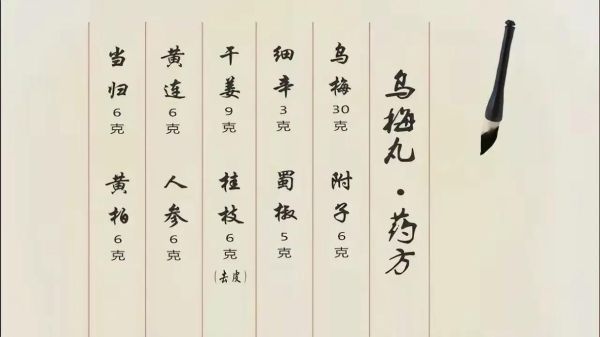 乌梅丸治疗上热下寒的适应证_乌梅丸怎么吃才有效-第1张图片-山城妙识