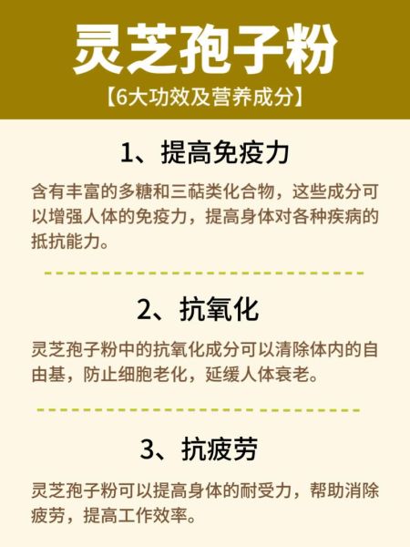 灵芝孢子粉的功效与作用_灵芝孢子粉怎么吃效果最好-第2张图片-山城妙识