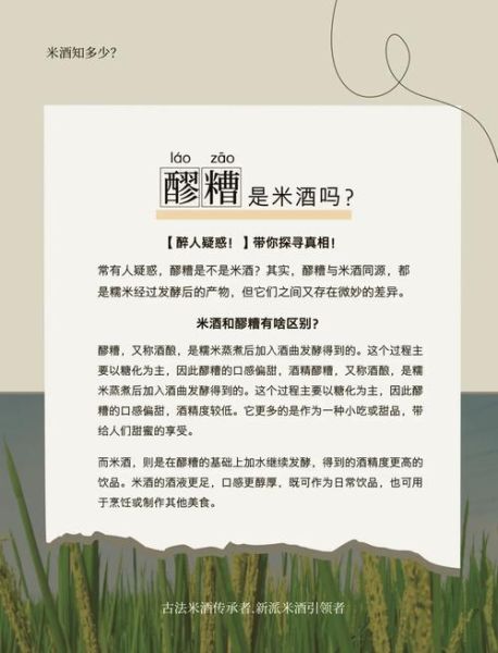 米酒和醪糟的区别_哪个更好喝-第1张图片-山城妙识
