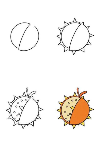 海胆卡通图片怎么画_海胆卡通素材哪里找-第1张图片-山城妙识