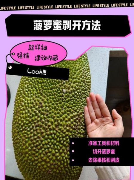 菠萝蜜怎么剥不粘手_菠萝蜜剥法图解-第3张图片-山城妙识