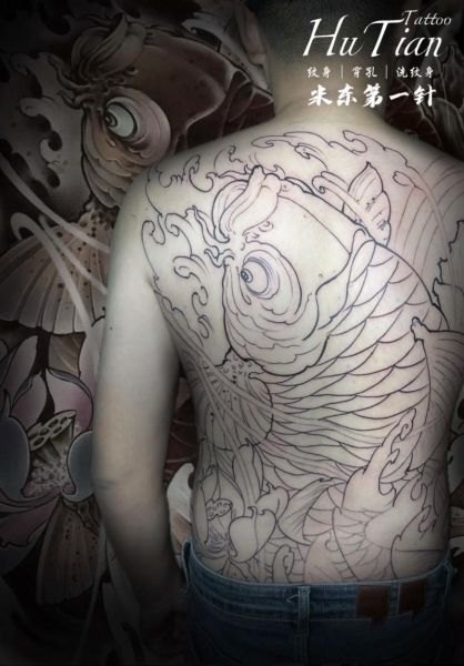 鲤鱼跳龙门纹身图满背多少钱_适合什么人-第2张图片-山城妙识