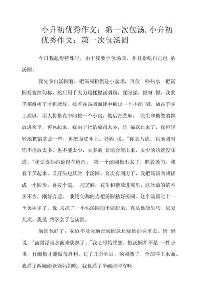 包汤圆作文450字怎么写_包汤圆作文开头结尾怎么写-第1张图片-山城妙识 包汤圆作文450字怎么写_包汤圆作文开头结尾怎么写-第1张图片-山城妙识