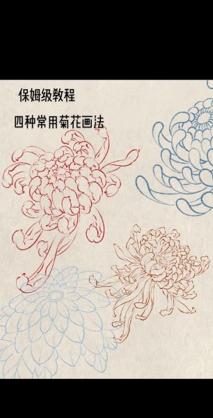 菊花简笔画怎么画_菊花简笔画步骤-第2张图片-山城妙识