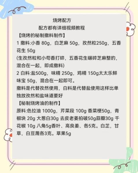 烧烤酱料怎么做_烧烤酱料配方大全-第1张图片-山城妙识