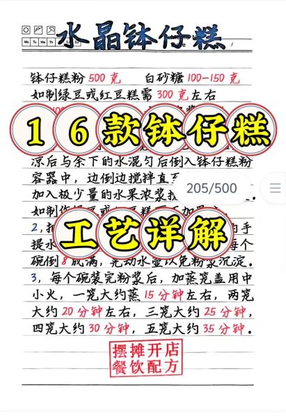 正宗广东钵仔糕的做法_为什么总是粘牙-第1张图片-山城妙识