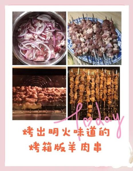 家庭羊肉串怎么腌制_烤箱温度多少合适-第3张图片-山城妙识