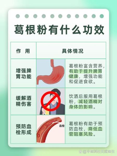 葛根粉能治什么病_葛根粉的功效与作用-第2张图片-山城妙识