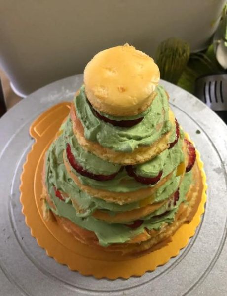 圣诞节蛋糕怎么做_圣诞树造型蛋糕配方-第3张图片-山城妙识