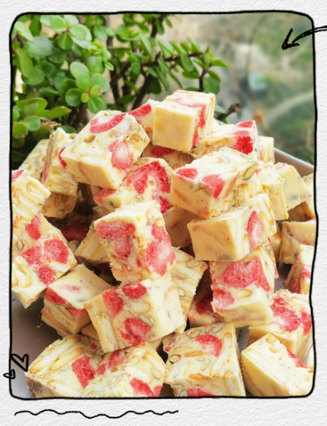 草莓雪花酥怎么做_雪花酥为什么硬-第1张图片-山城妙识