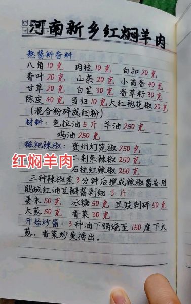 河南红焖羊肉怎么做_正宗红焖羊肉配方-第1张图片-山城妙识