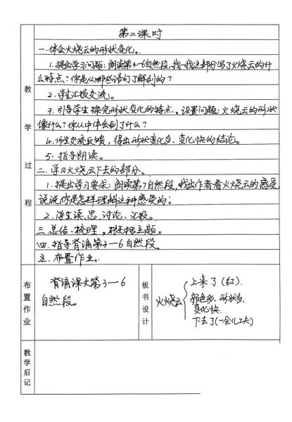 火烧云第二课时教学设计_如何引导学生写景-第1张图片-山城妙识 火烧云第二课时教学设计_如何引导学生写景-第1张图片-山城妙识