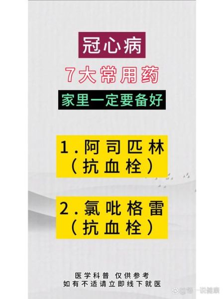 冠心病常吃的三种药有哪些_如何正确服用-第2张图片-山城妙识