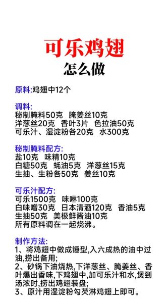 可乐鸡翅怎么腌制_可乐鸡翅腌制多久才入味-第2张图片-山城妙识