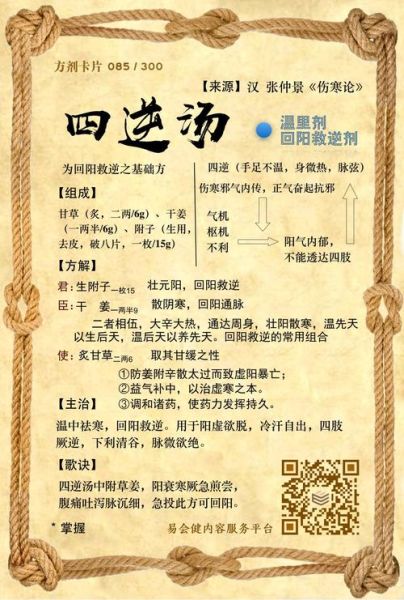 四逆汤的功效与作用_四逆汤适合哪些人-第2张图片-山城妙识