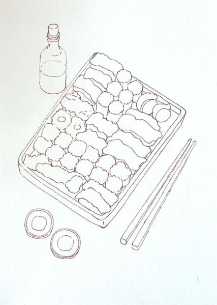 寿司卡通图片怎么画_寿司卡通简笔画教程-第3张图片-山城妙识