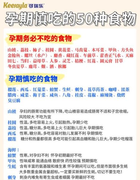 孕妇不能吃哪些食物清单_怀孕饮食禁忌全解析-第1张图片-山城妙识