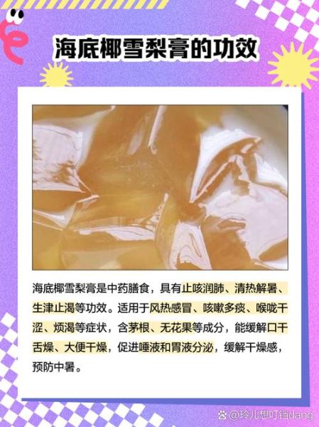 海底椰雪梨膏怎么做_海底椰雪梨膏的功效与禁忌-第1张图片-山城妙识