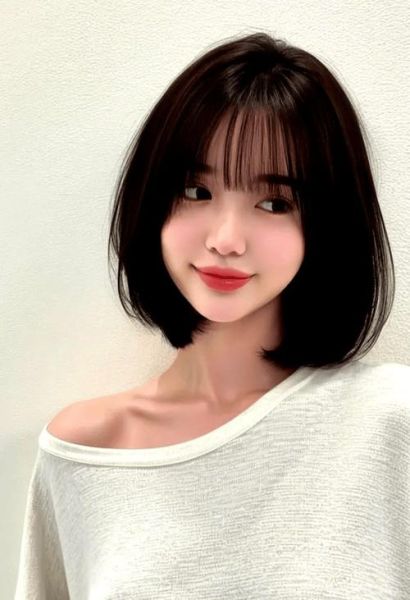 大饼脸适合什么发型图片_圆脸显小发型推荐-第3张图片-山城妙识