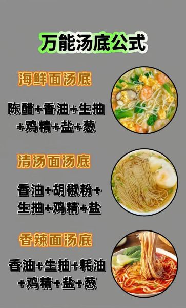 家常面条汤料配方_如何调出鲜香不腥的面汤底-第1张图片-山城妙识 家常面条汤料配方_如何调出鲜香不腥的面汤底-第1张图片-山城妙识