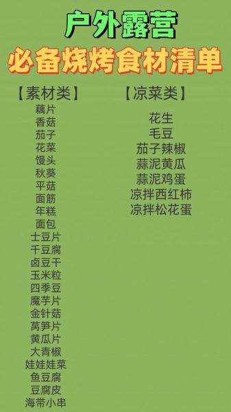 烧烤需要哪些调料和工具_户外烧烤必备清单-第3张图片-山城妙识 烧烤需要哪些调料和工具_户外烧烤必备清单-第3张图片-山城妙识