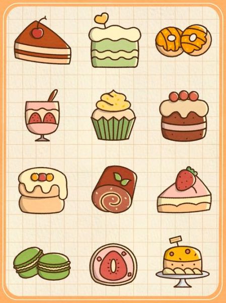甜品简笔画图片大全_可爱怎么画-第1张图片-山城妙识 甜品简笔画图片大全_可爱怎么画-第1张图片-山城妙识