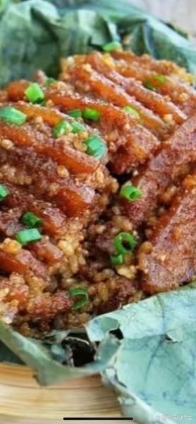 荷叶粉蒸肉的荷叶怎么处理_荷叶需要焯水吗-第1张图片-山城妙识