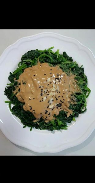 麻酱菠菜怎么凉拌好吃_麻酱菠菜凉拌做法窍门-第2张图片-山城妙识