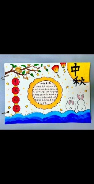 中秋节手抄报怎么画_简单好画教程-第1张图片-山城妙识