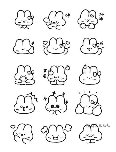 小兔子简笔画怎么画_小兔子简笔画步骤图-第1张图片-山城妙识
