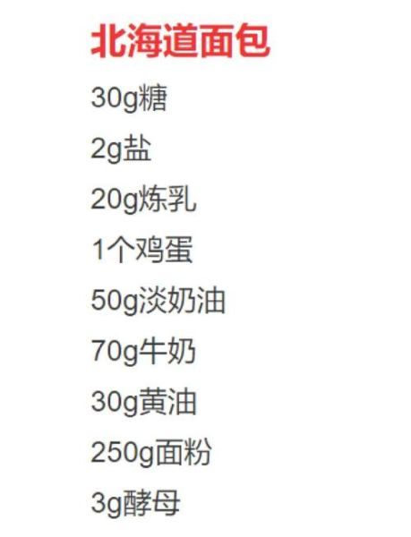 面包机配料表怎么看_新手一次成功比例-第3张图片-山城妙识 面包机配料表怎么看_新手一次成功比例-第3张图片-山城妙识