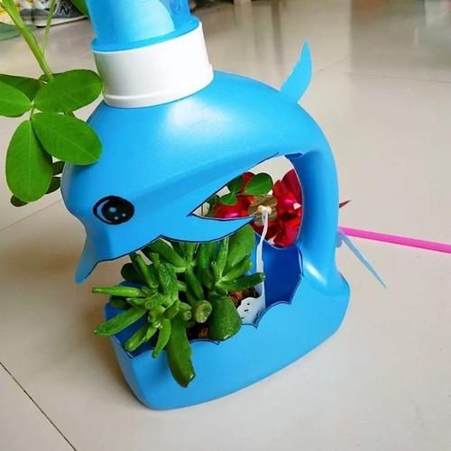 手工制作花盆_旧物改造花盆怎么做-第3张图片-山城妙识